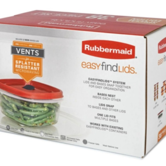 Rubbermaid | Kitchen | Rubbermaid Easy Find Vented Lids Food Storage ...